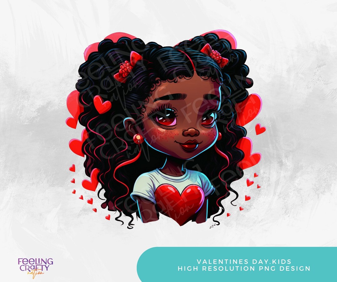 Kids Valentines Day Art, PNG Design, Artwork, Tshirt Designs, and ...