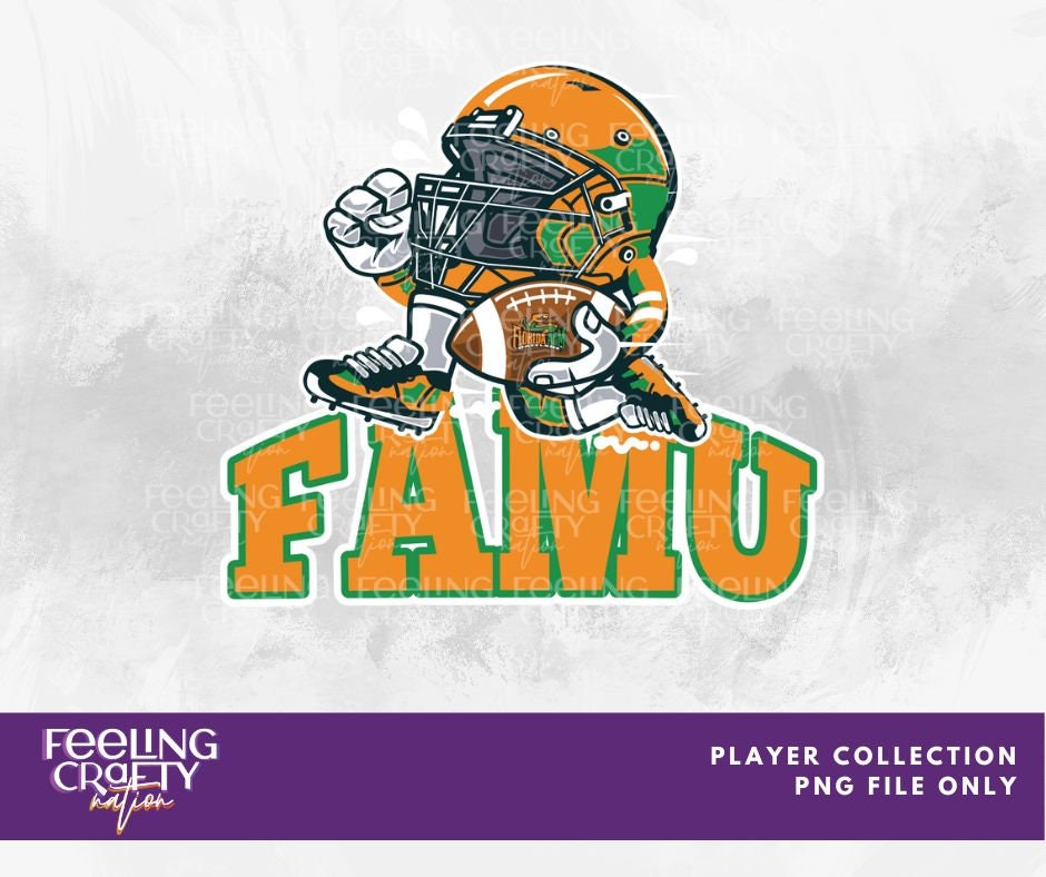 FAMU Florida A&M University Football Player Artwork Png - Etsy
