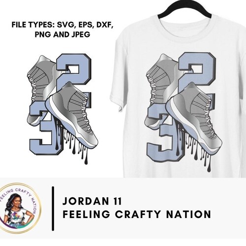 Jordan 11 Retro Inspired SVG Png Jpeg Dxf and Dwg - Etsy