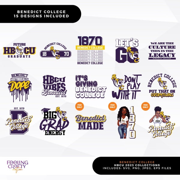 Benedict College Logo - Etsy