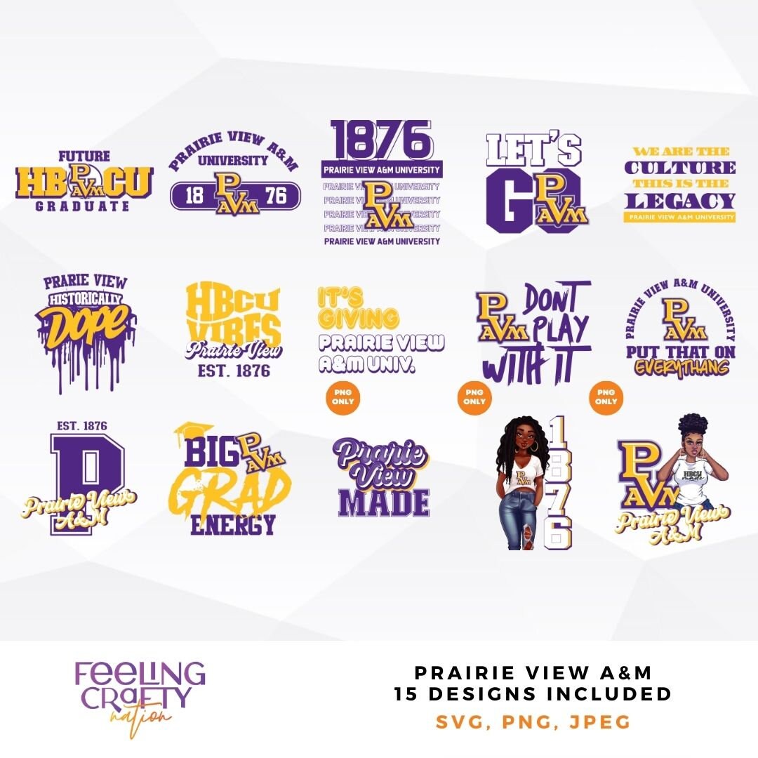 Prairie View A&M University, HBCU Collection, College Designs, HBCU Svg ...
