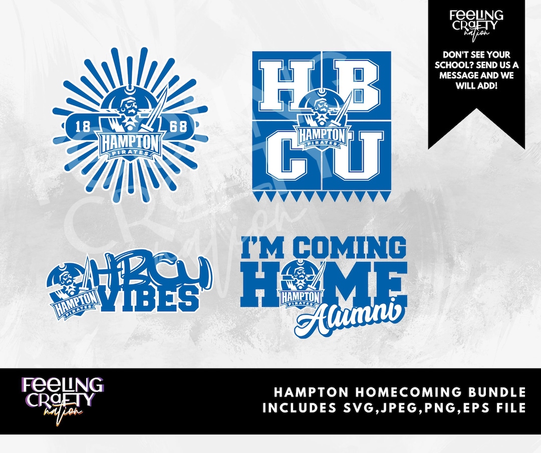 Hampton University Homecoming Bundle Artwork HBCU Collection, HBCU ...
