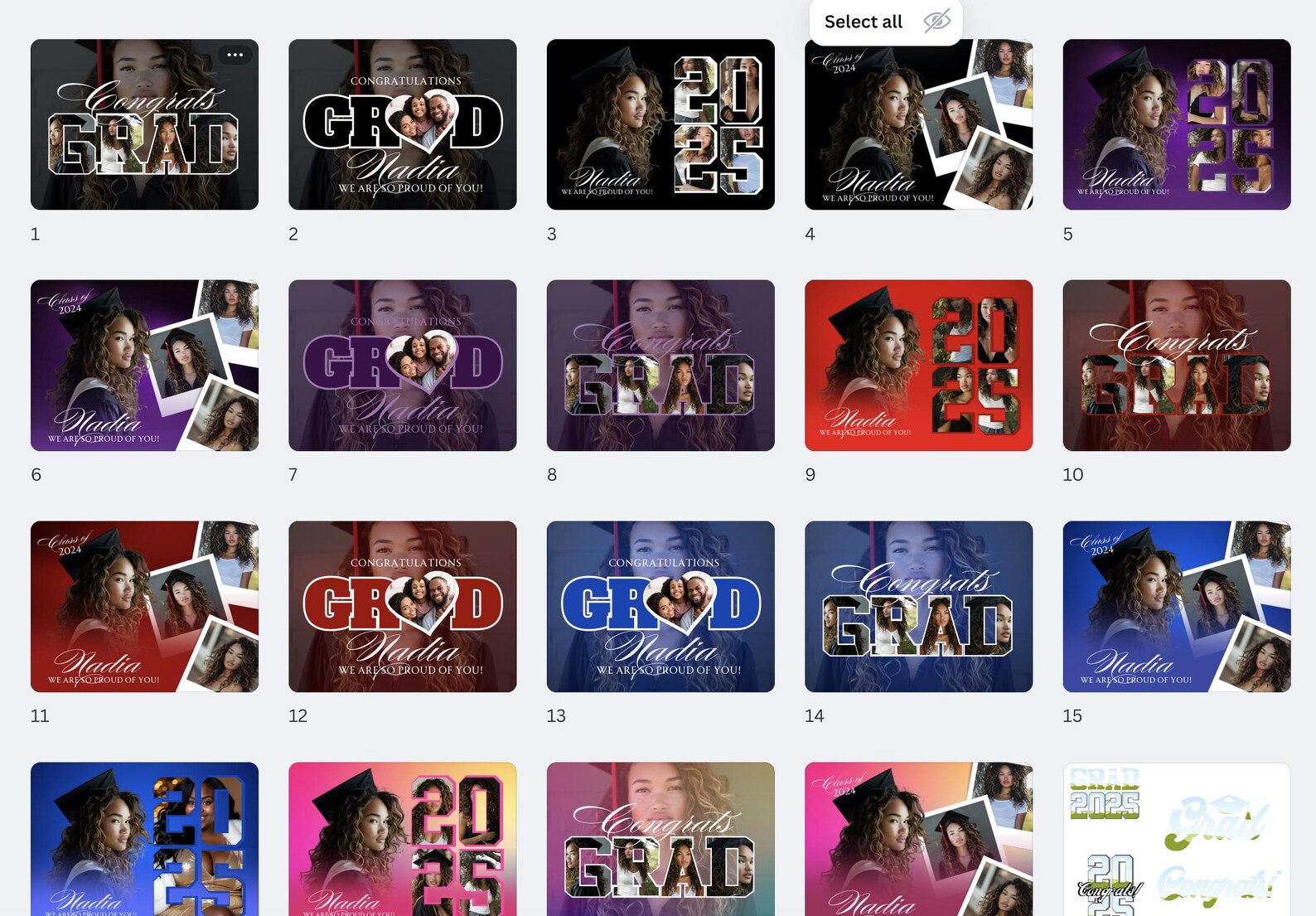 2025 Graduation Template Kit, GRAD Canva Frame, Mothers Day Poster ...