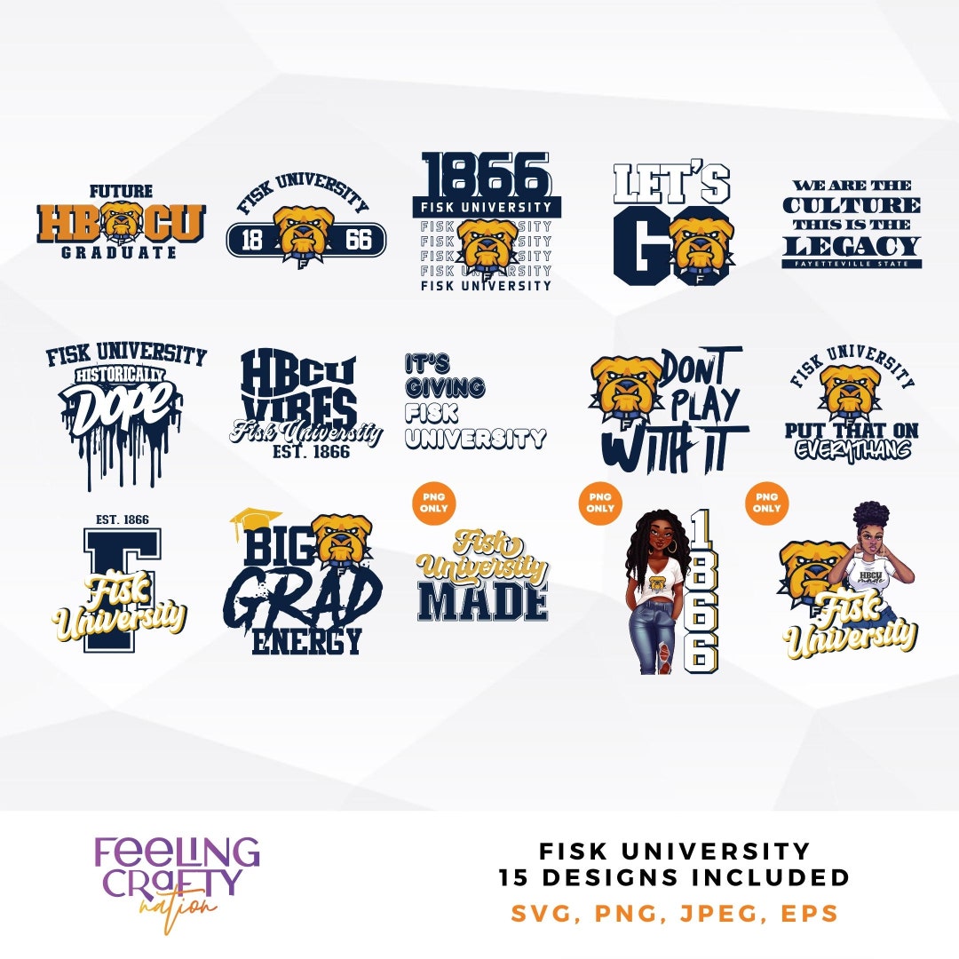 Fisk University, DSU Artwork HBCU Collection, College Designs, HBCU Svg ...
