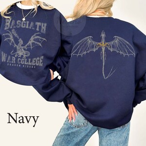 Fourth Wing Double-sided Sweater, Basgiath War College Sweatshirt ...