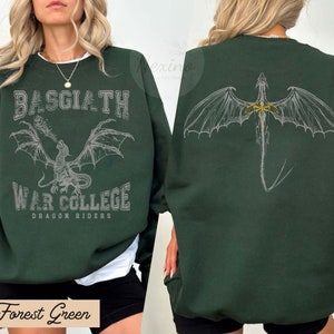 Fourth Wing Double-sided Sweater, Basgiath War College Sweatshirt ...