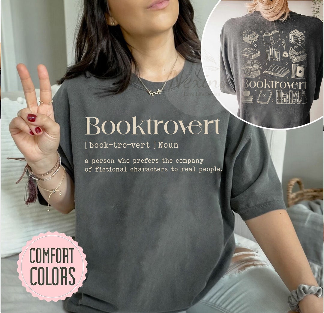 Booktrovert Shirt, Book Shirt, Book Lovers Gifts, Gifts for Book Lovers ...