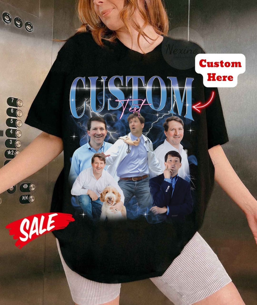 Custom Boyfriend T-shirt, Shirt With Boyfriend Face, Custom Photo ...