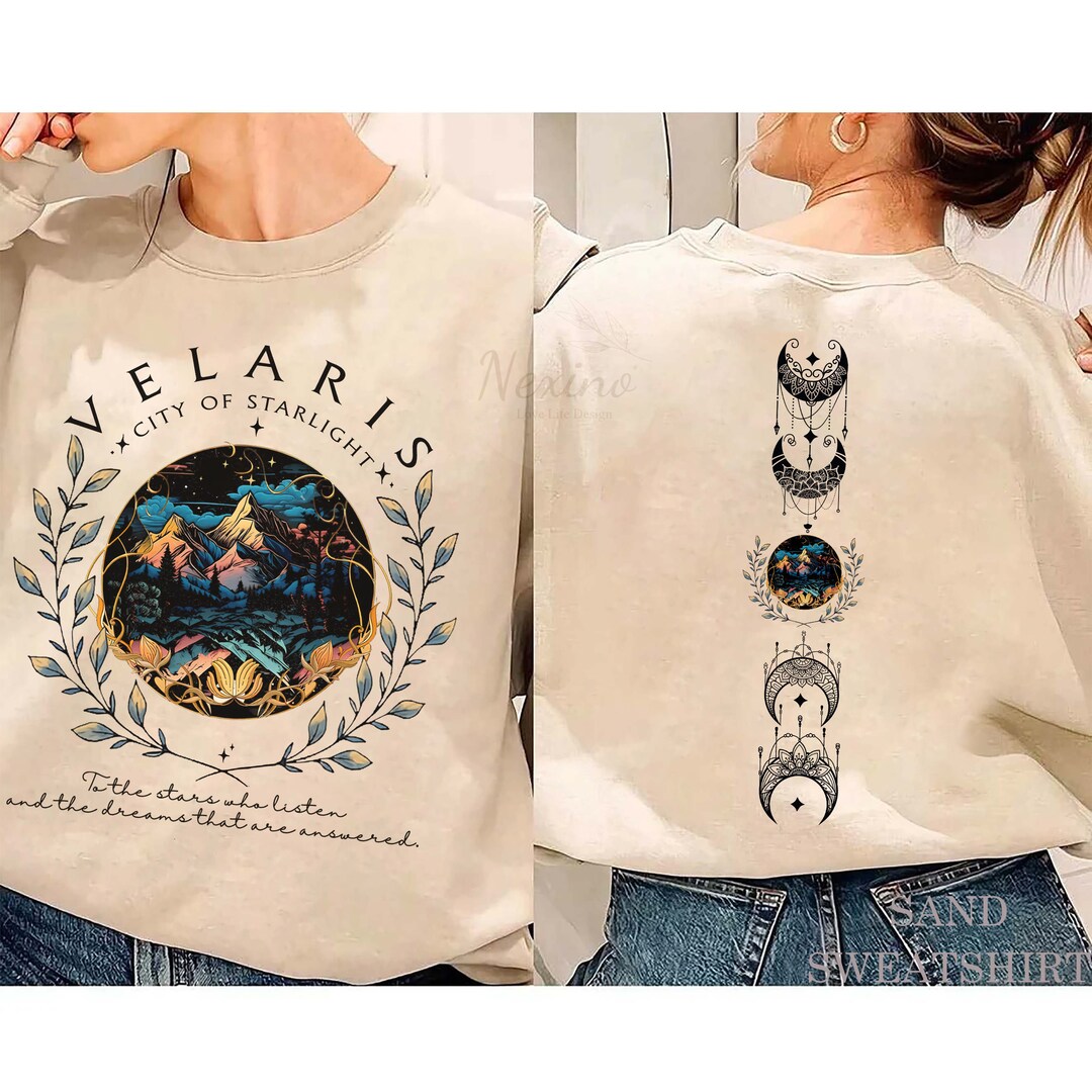 Velaris City of Starlight 2 Sides Shirt, Velaris Sweatshirt, the Night ...