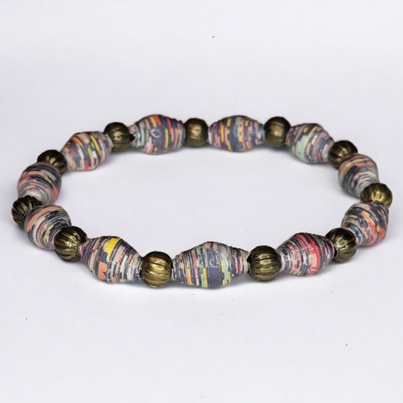 Paper Bead Bracelet - Etsy