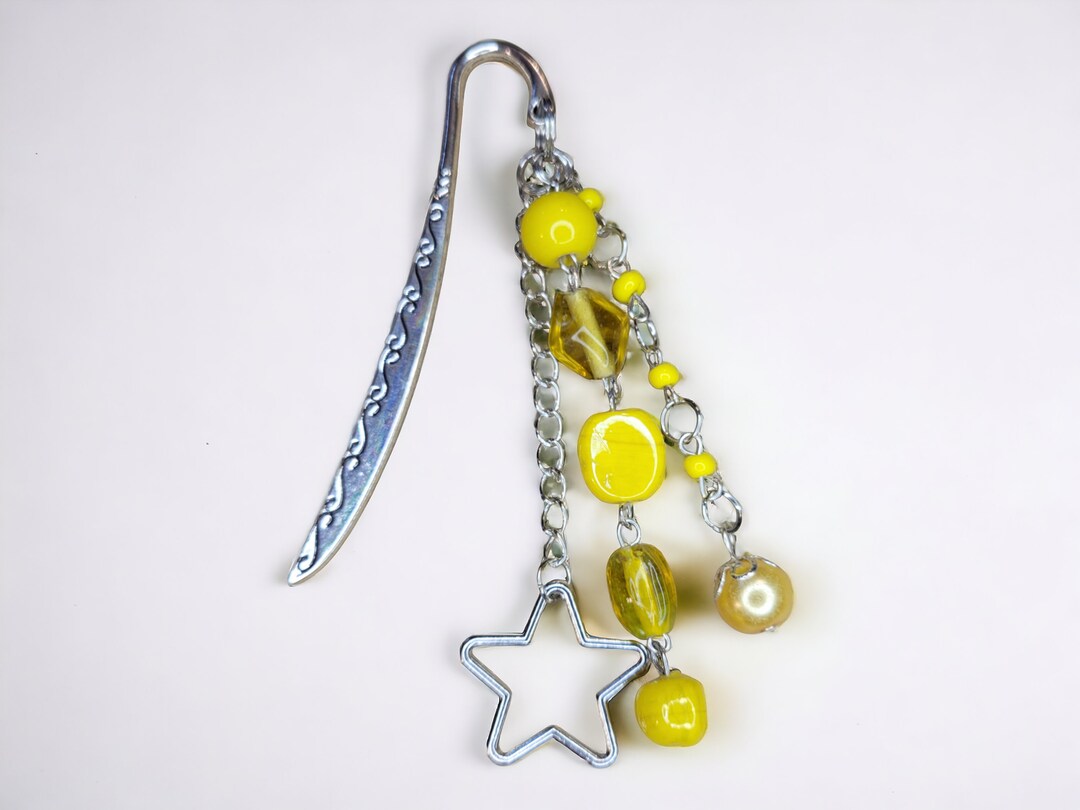 Beaded Bookmark, Handmade Bookmarks, Star Charm Bookmind, Gift for ...