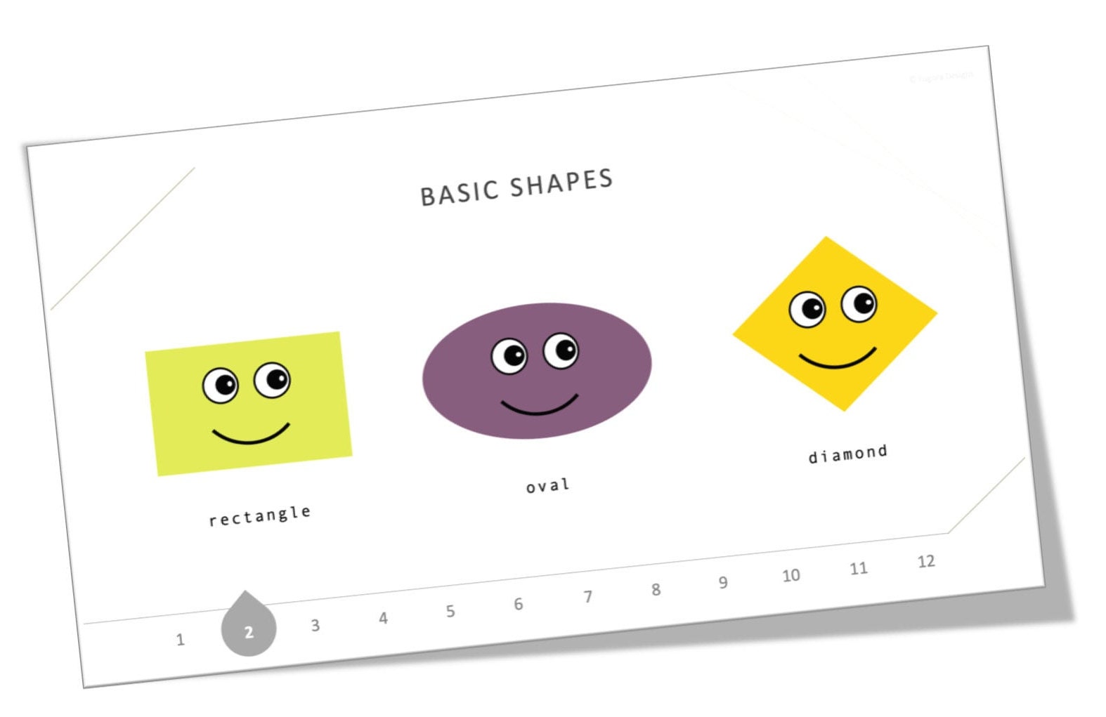 Flashcards for Kids - Basic Shapes - Etsy