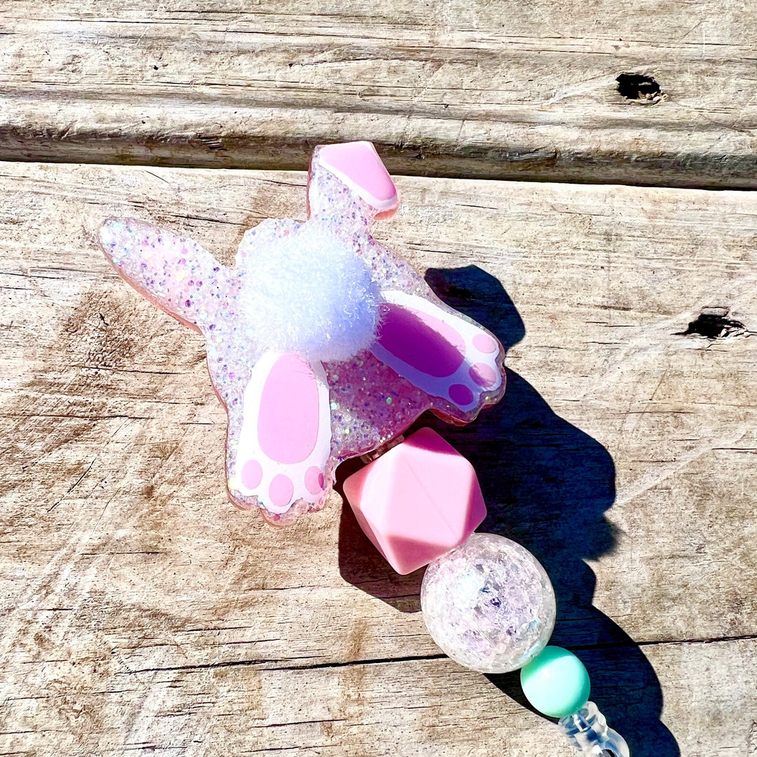 Easter Badge Reel, Bunny Butt Badge Reel, Bunny Badge Reel, Nurses ...