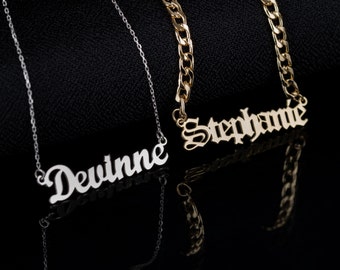 Name Plate Chain - Etsy