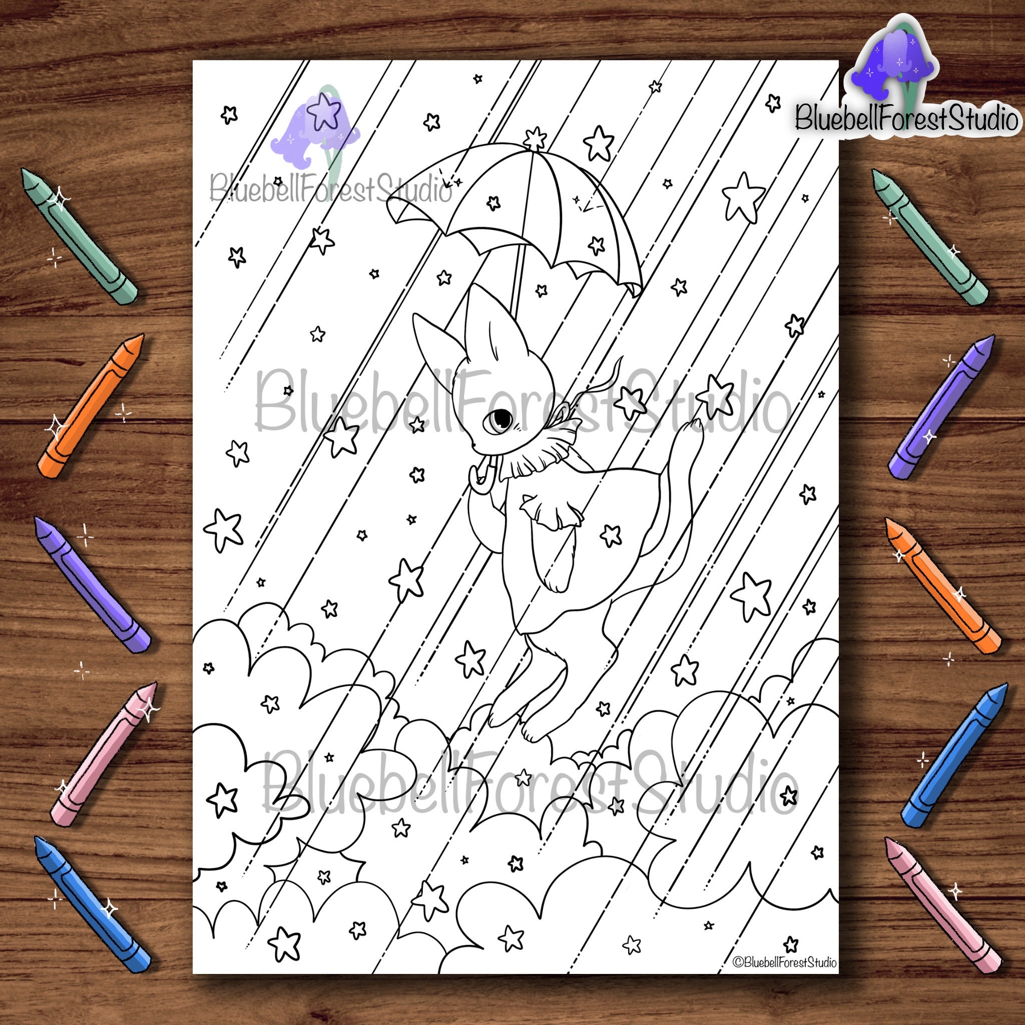 Cute Cat Teddy, Four Pack Coloring Page Digital Download, Colouring ...