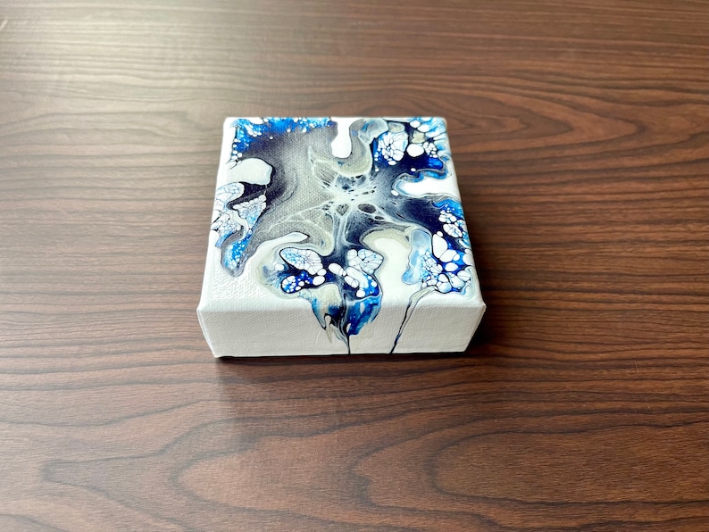 Acrylic Pour Canvas, Bloom Technique - Set of 9 - Etsy