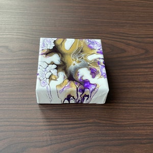 Acrylic Pour Canvas, Bloom Technique - Set of 9 - Etsy