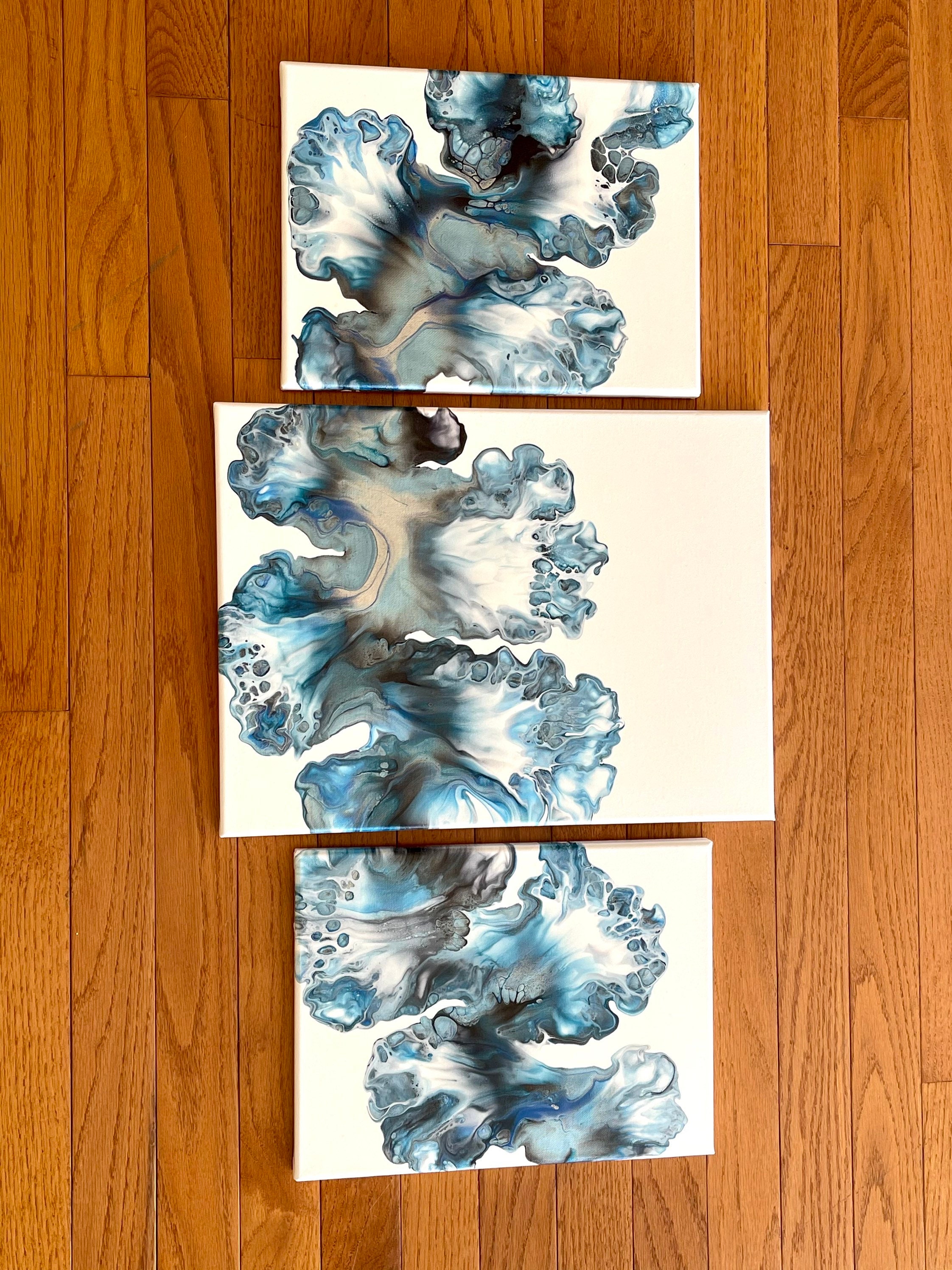 Dutch Pour Triptych Canvas, Set of 3 - Etsy