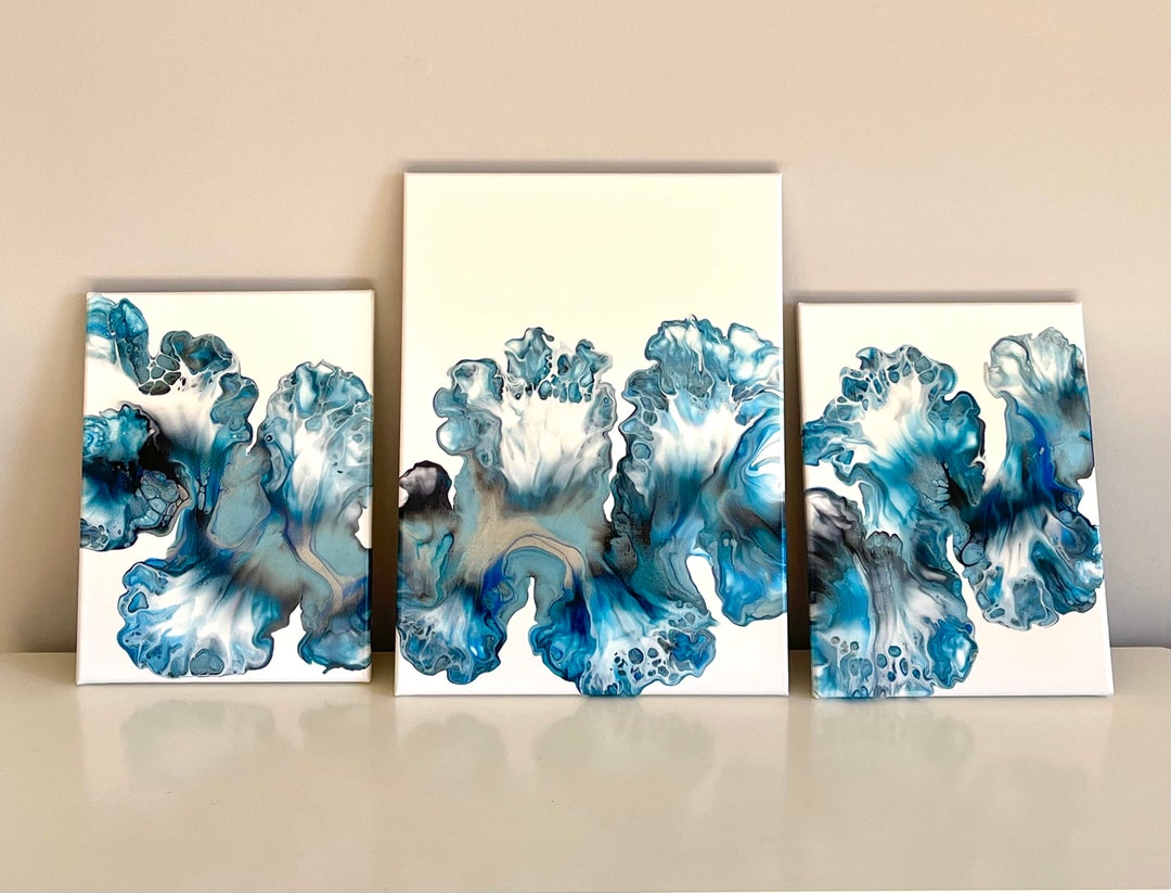 Dutch Pour Triptych Canvas, Set of 3 - Etsy