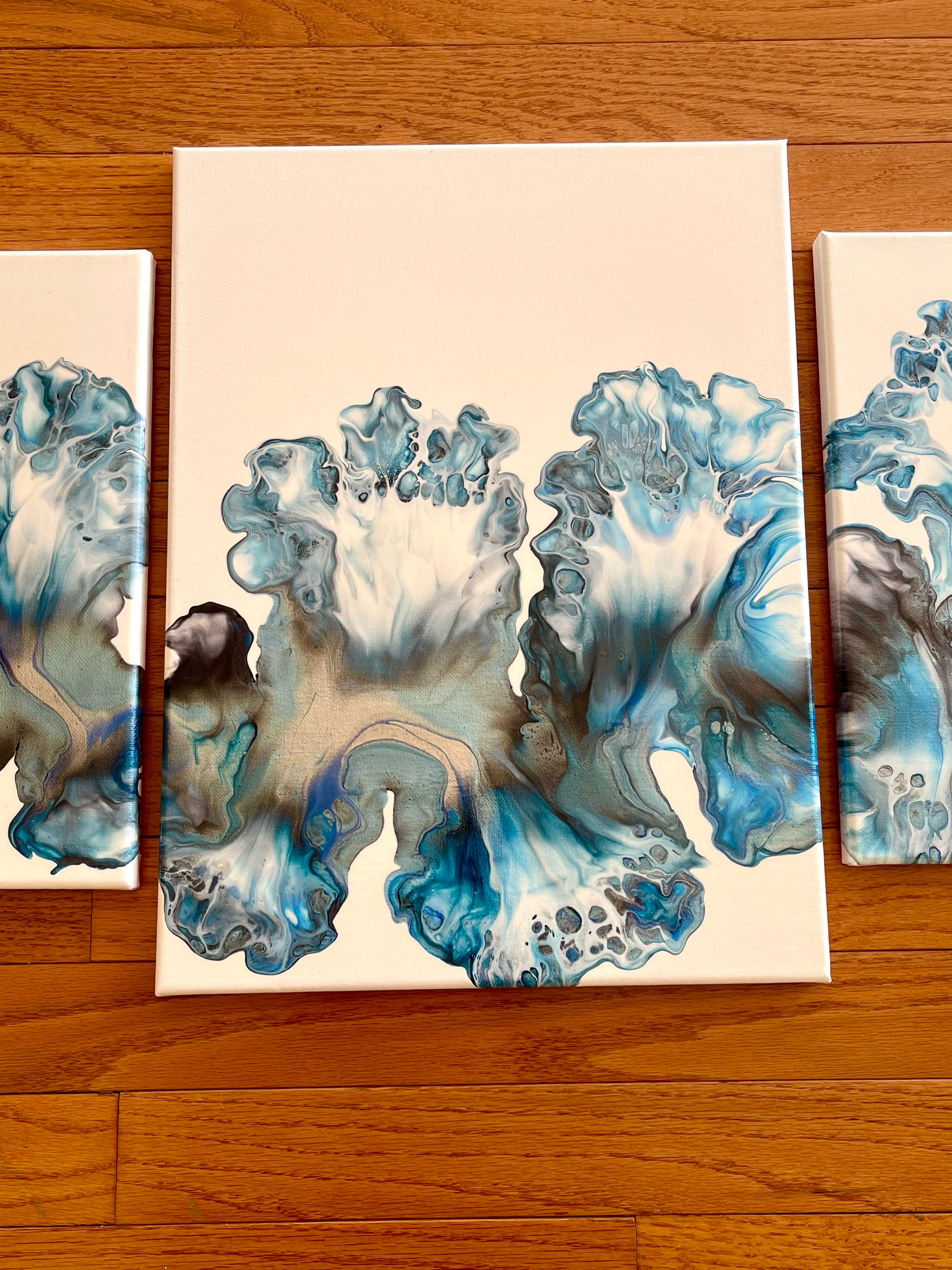 Dutch Pour Triptych Canvas, Set of 3 - Etsy