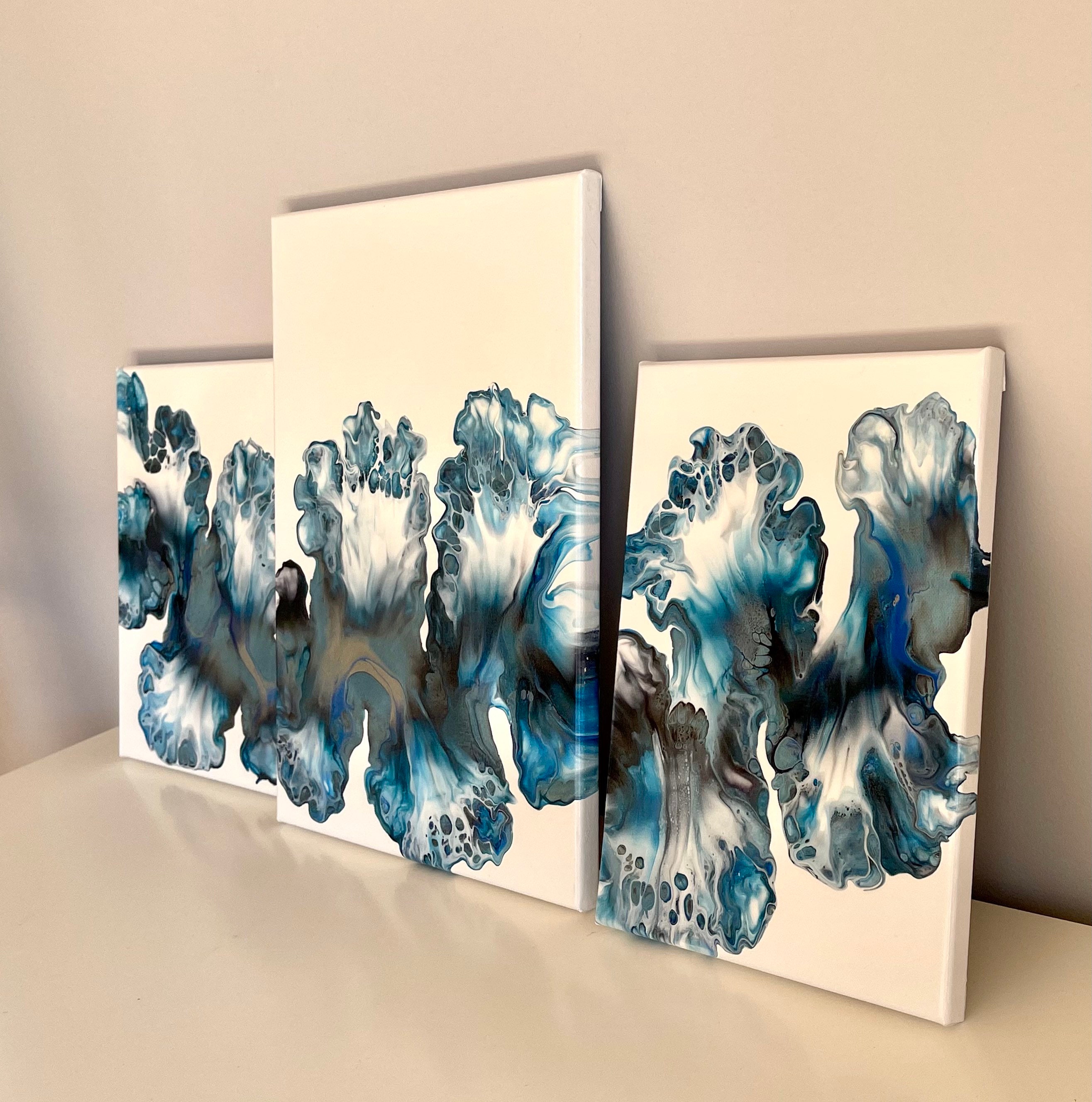 Dutch Pour Triptych Canvas, Set of 3 - Etsy