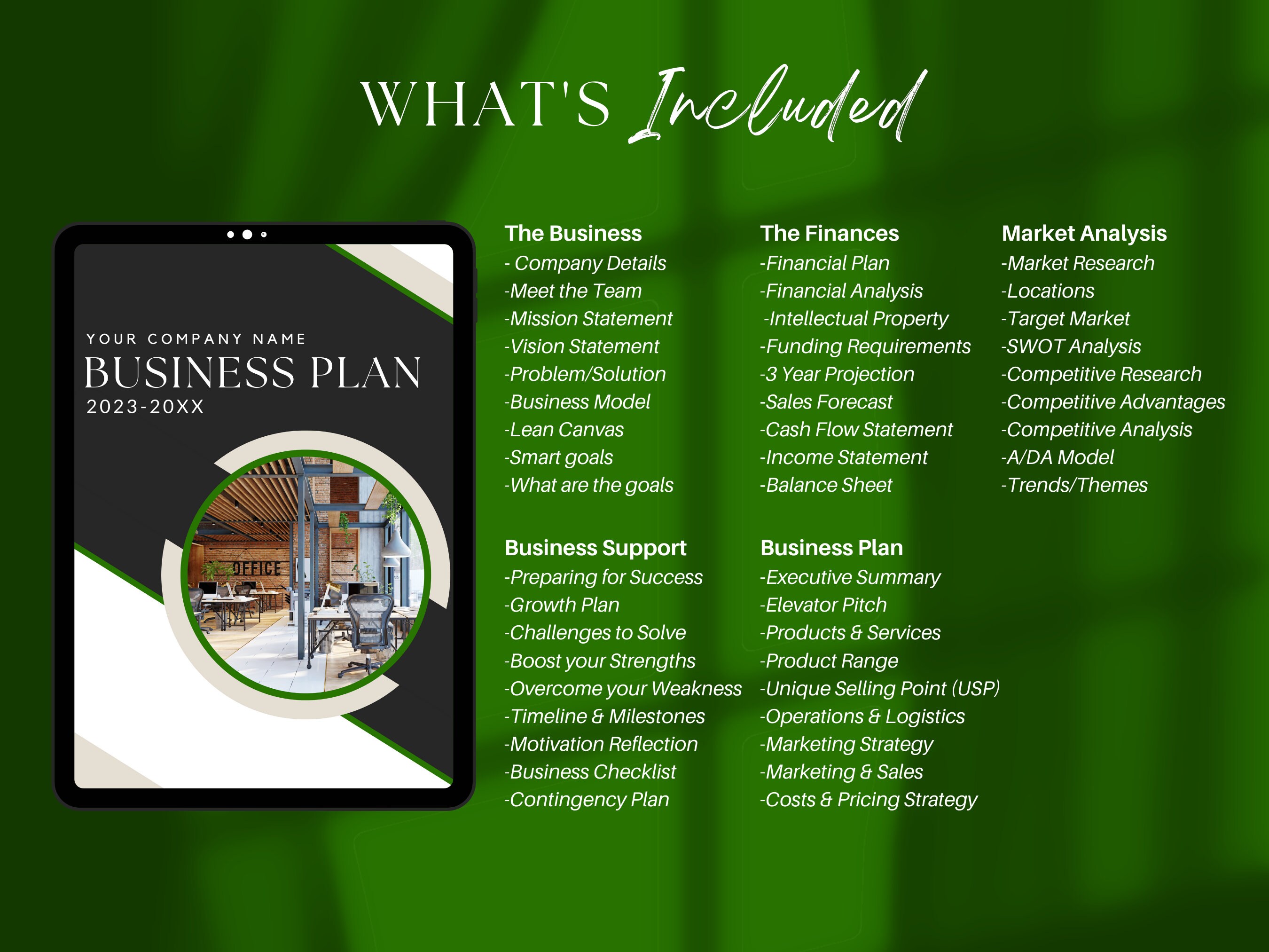 Editable Business Plan Template: Canva Small Business Planner - Etsy
