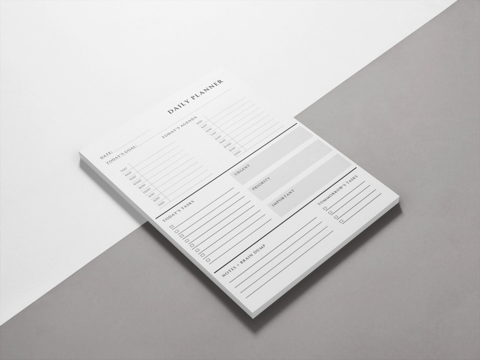 Daily to Do List Printable, Daily Task List Template, Daily Planner ...