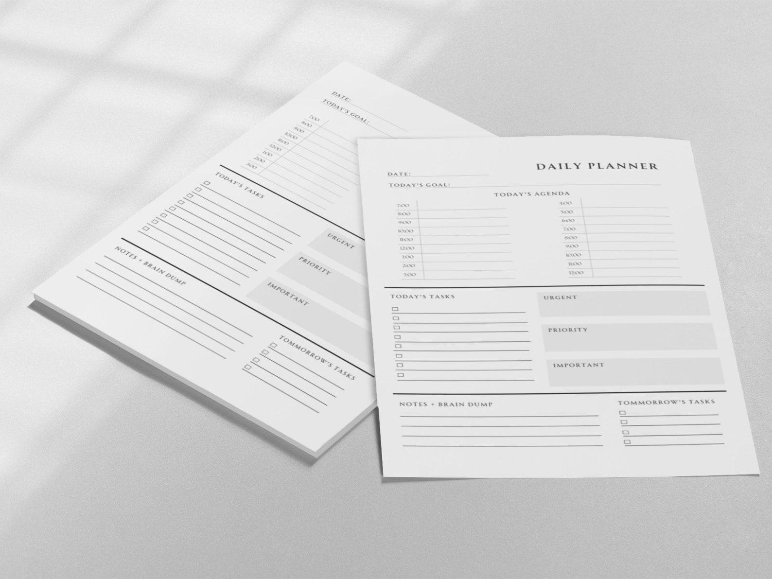 Daily to Do List Printable, Daily Task List Template, Daily Planner ...