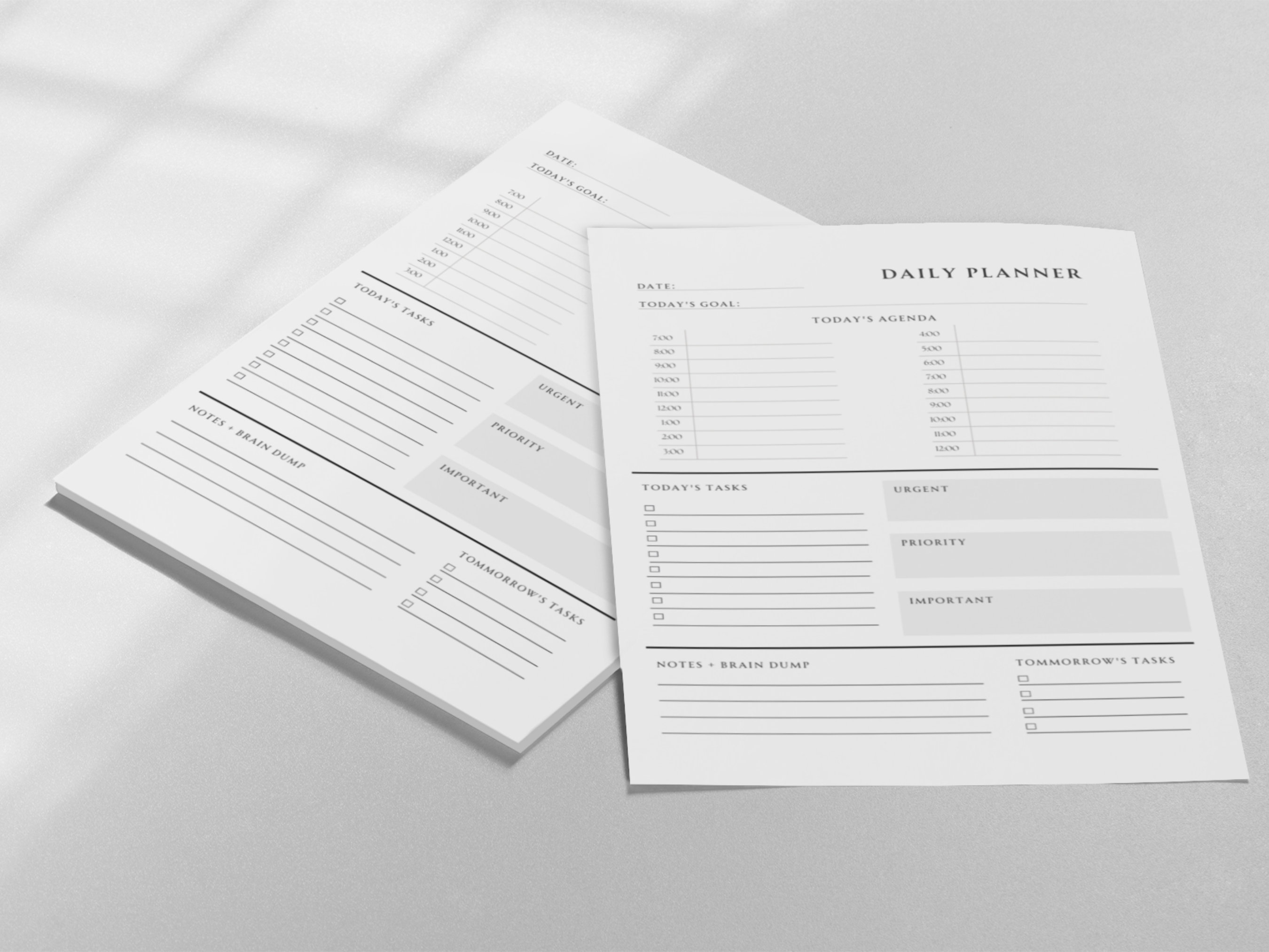 Daily to Do List Printable, Daily Task List Template, Daily Planner ...