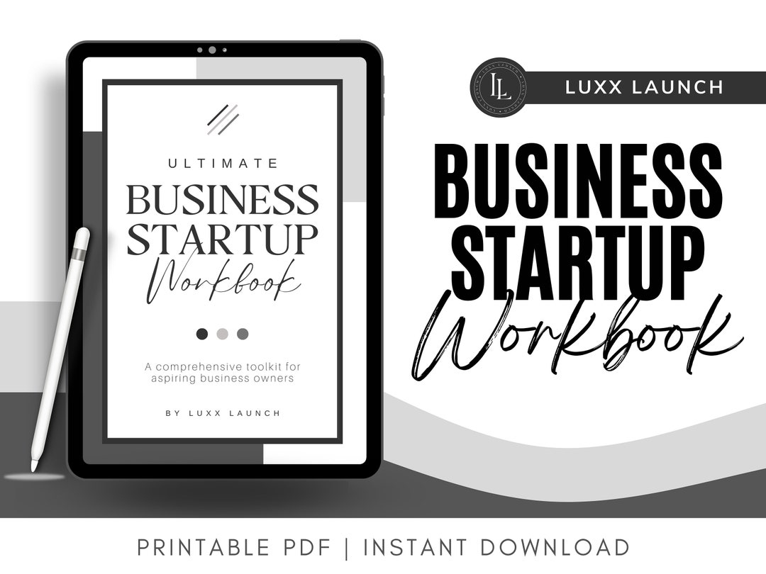 Printable Business Startup Workbook: Entrepreneur Business Planner ...