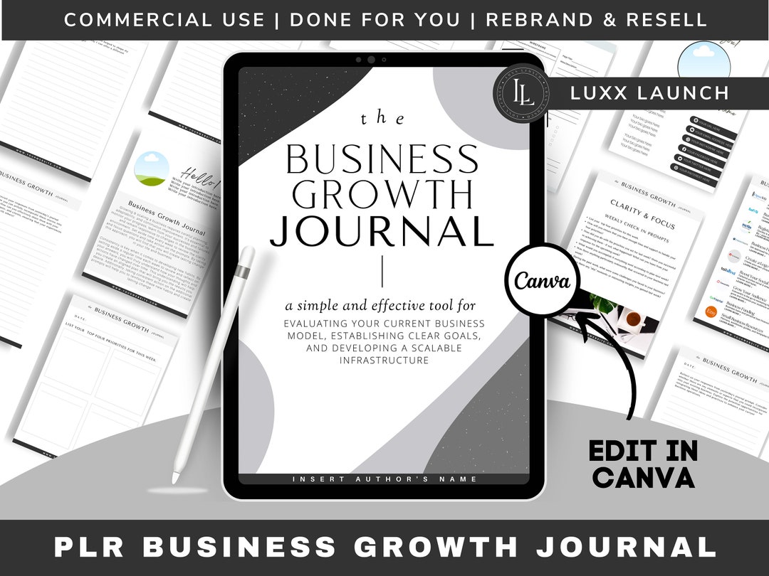 Private Label Business Growth Journal, Business Growth Journal, PLR ...