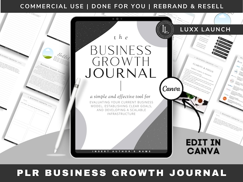 Private Label Business Growth Journal, Business Growth Journal, PLR ...