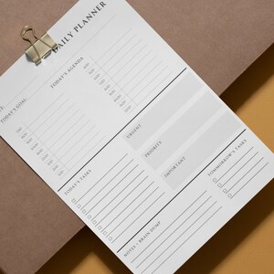 Daily to Do List Printable, Daily Task List Template, Daily Planner ...