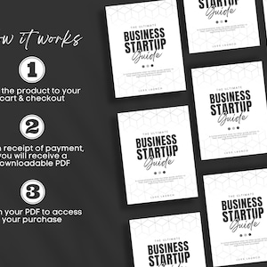 Business Startup Guide, How to Start a Business, Business Planner, Entrepreneur Guide, Business ...