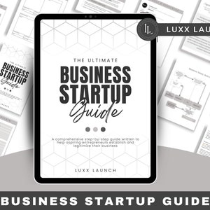 Business Startup Guide, How to Start a Business, Business Planner, Entrepreneur Guide, Business ...