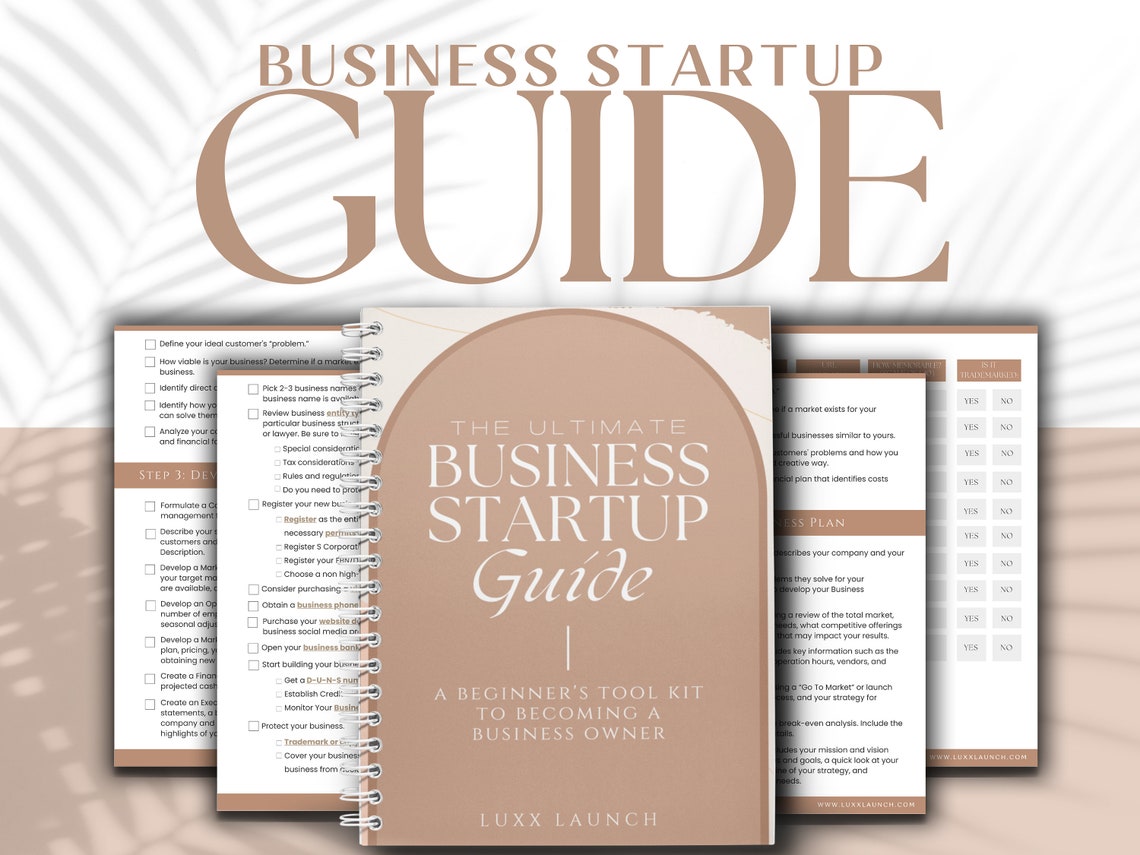 Business Startup Guide How to Start a Business Small - Etsy
