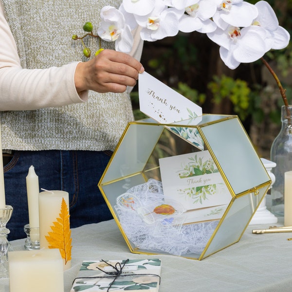 Glass Card Box - Etsy