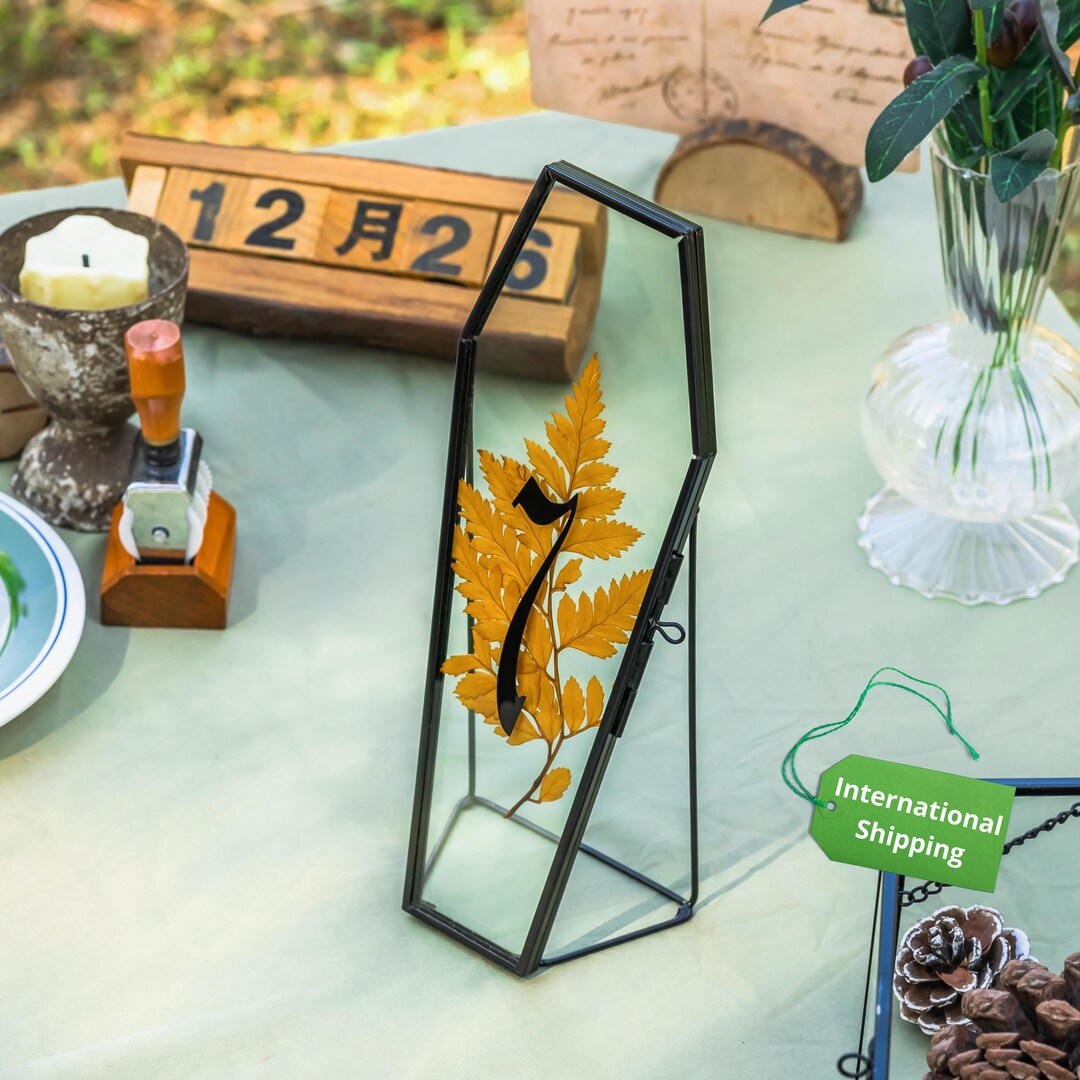 Black Coffin Shaped Table Number Holders for Outdoor Gothic Garden ...