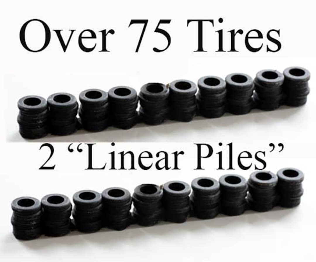 HO Tire Piles Linear With Over 75 Tires in 2 Piles Great for BULK Tire ...