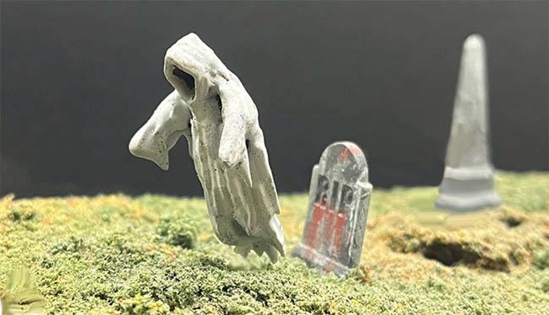 N Scale People GHOST Emerging From Grave Set FINISHED - Etsy