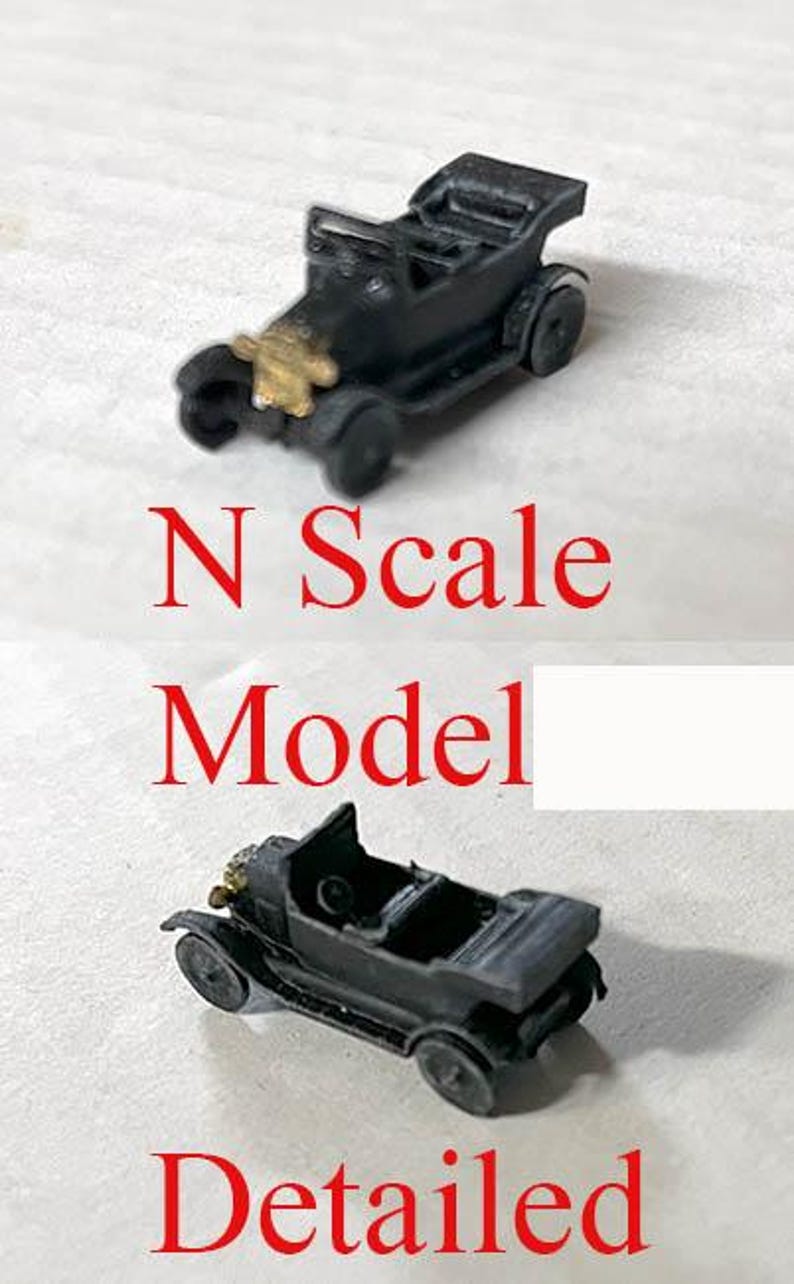 N Scale Car Model 1920s Classic Vehicle Assembled and FINISHED Vehicle ...