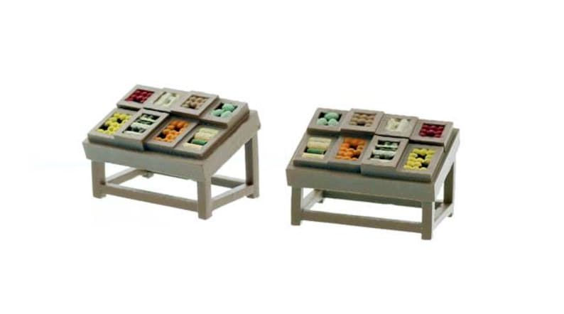 HO Scale Fruit and Vege Vendor Tables Finished 2 Pack - Etsy