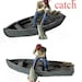 HO Scale People Fisherman in Boat Pulling Fish Catch Out of Water ...