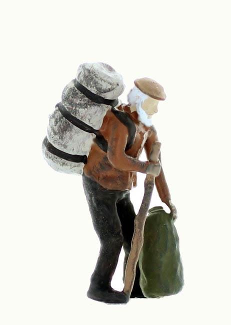 HO Scale Figure Hobo With Packs and Walking Stick Finished - Etsy