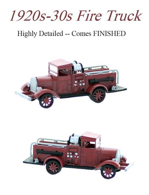 HO Scale FIRE TRUCK Closed Cab 1920s-30s Finished Model - Etsy