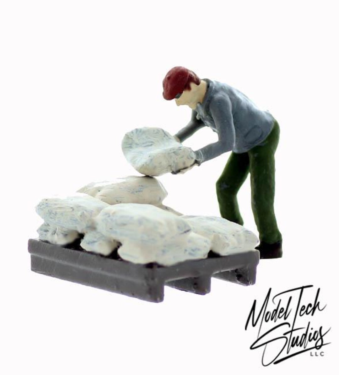 HO Scale People, Sack Stacking Worker With Sacks Set Finished - Etsy