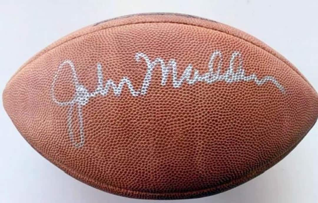 John Madden Autographed NFL Football Los Angeles Raiders Legend - Etsy