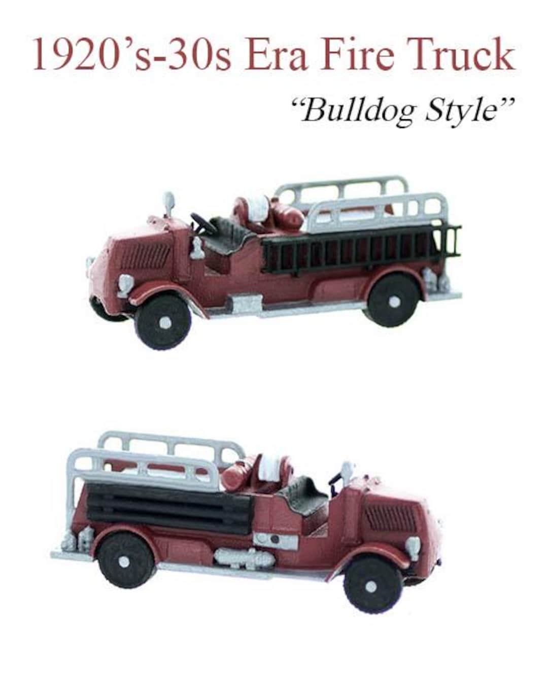 HO Scale FIRETRUCK Open Cab 1920s-30s Vintage Built up Vehicle Model - Etsy