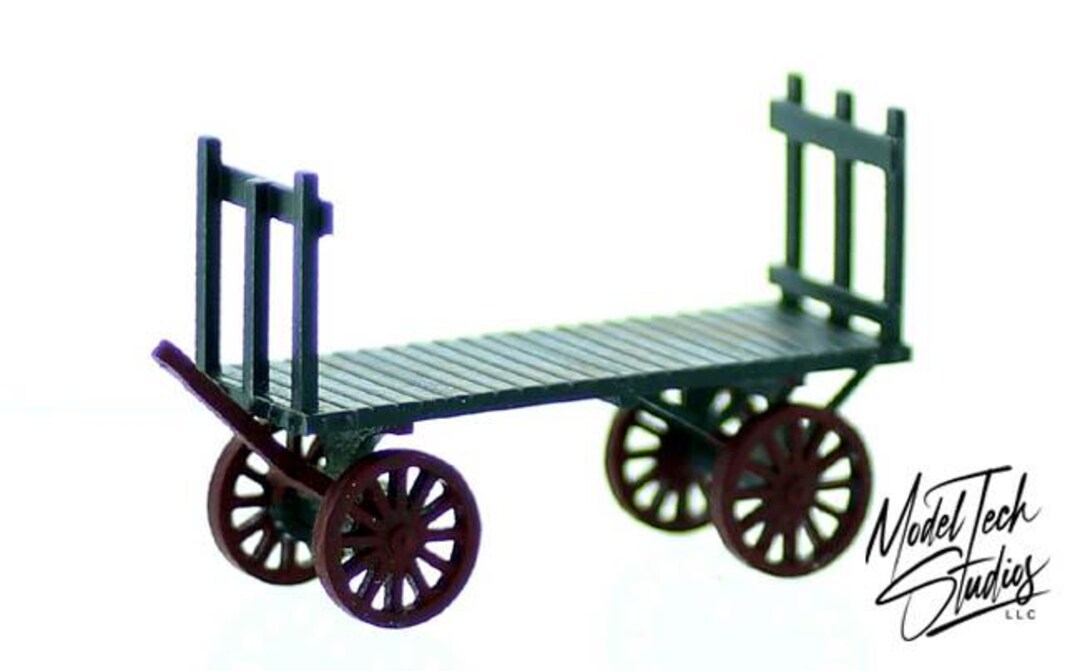 O Scale Built up and Finished Baggage Wagon or Baggage Cart for ...