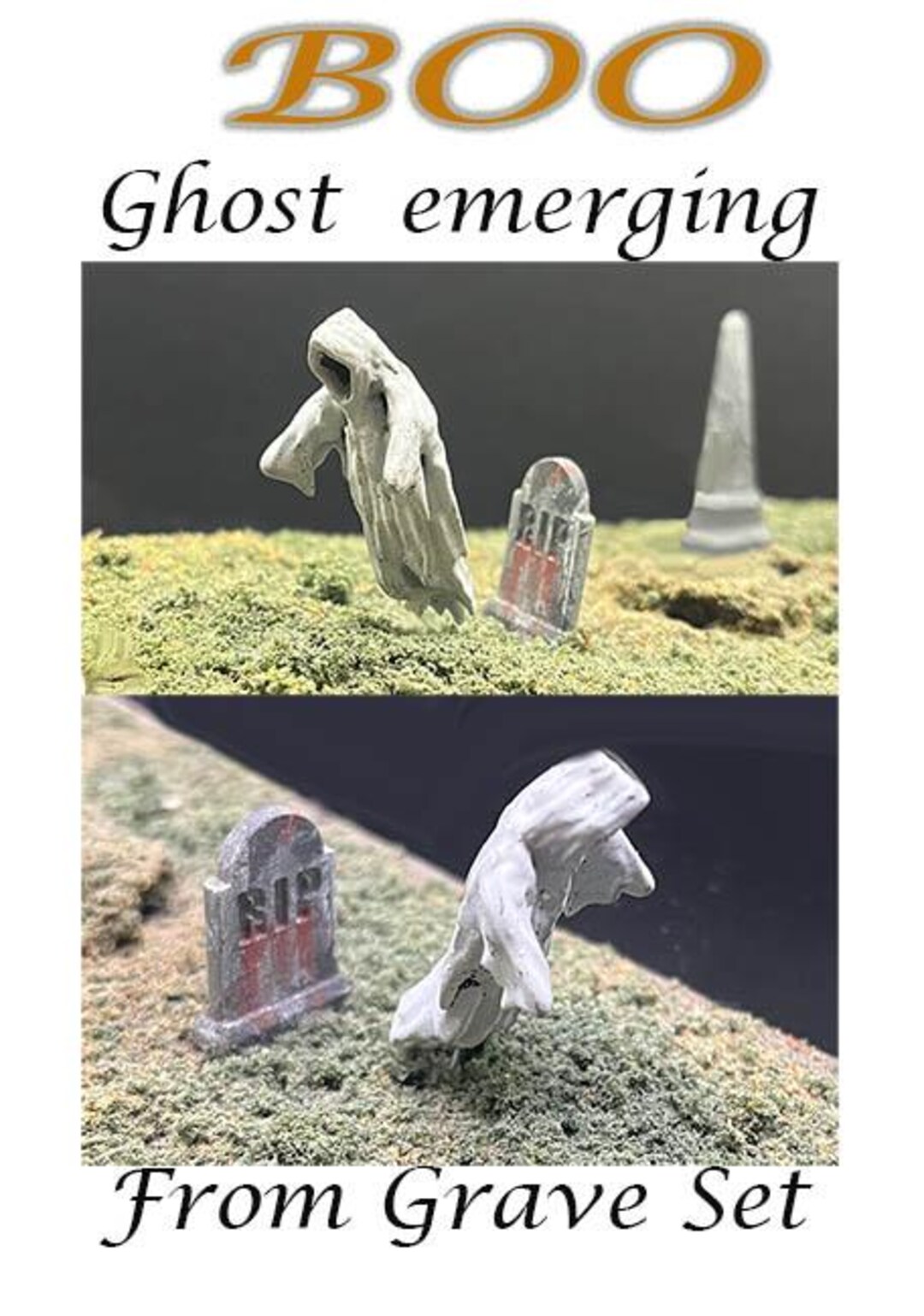 S Scale GHOST Emerging From Grave Set Painted - Etsy